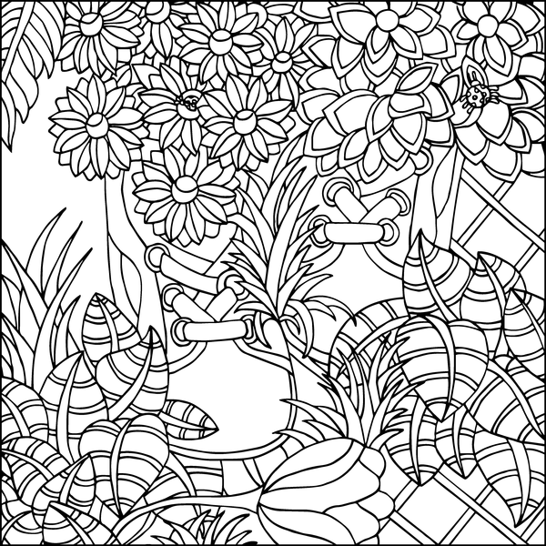Coloring Pages in Pigment