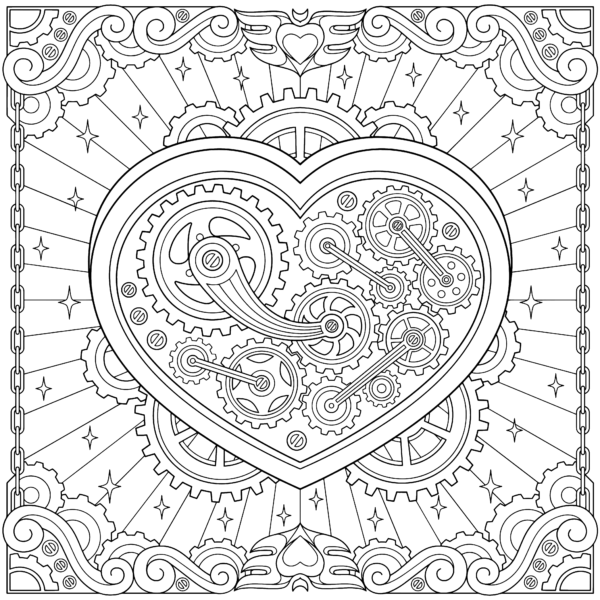 Coloring Pages in Pigment